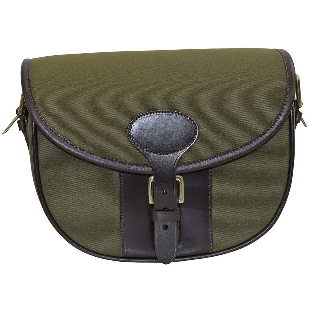 GMK Stockbridge Canvas & Leather Cartridge Bag - Green – Marsh Farm Country